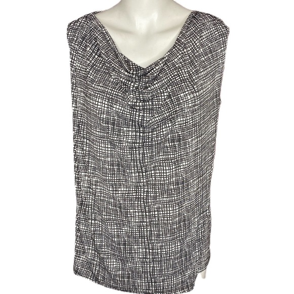 H by Halston | Tops | H By Halston Cowl Draped Sleeveless Blouse | Poshmark